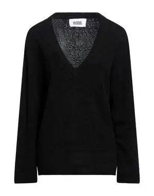 Alpha Studio V-neck Virgin Wool, Polyamide, And Merino Wool Sweater