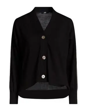 Alpha Studio Fine Essentials Merino Wool Cardigan - Black