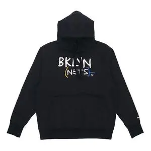 Nike Brooklyn Nets Basketball Hoodie - Black