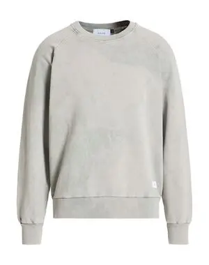 SHOE Lightweight Cotton French Terry Crewneck Sweatshirt - Light Grey