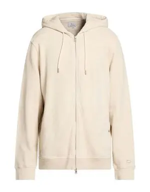 Woolrich Cotton And Linen Blend Zip-up Hoodie With Embroidered Logo