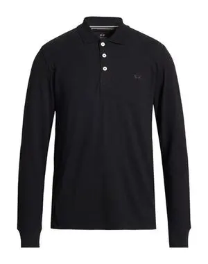 LA MARTINA Polo Shirt Size Cotton, Elastane - Black