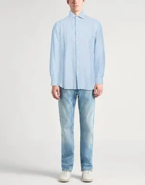 120% Lino Shirt Azure Size Linen