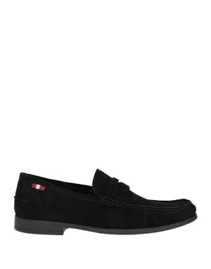 Bally Suede Penny Loafers - Black