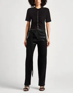 MSGM Cotton T-shirt With Zipper Detail