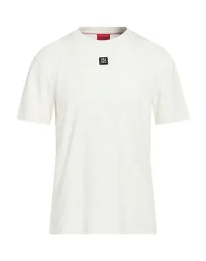 Hugo T-shirt Size Cotton, Elastane - Ivory