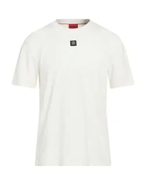Hugo T-shirt Size Cotton, Elastane - White