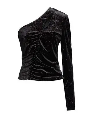 Patrizia Pepe Top Size Polyester, Elastane - Black