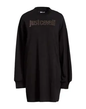 Just Cavalli Mini Dress Size Cotton - Black