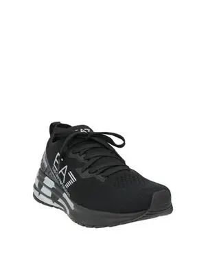 EA7 Knitted Sock Sneakers With Lace-up Closure