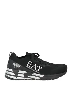 EA7 Knitted Sock Sneakers With Lace-up Closure