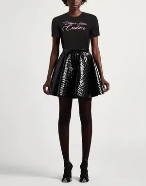 Versace Cotton Elastane T-shirt - Black