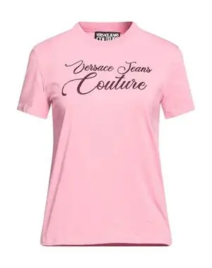 Versace Cotton Elastane T-shirt - Pink