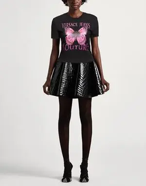 Versace Cotton & Elastane T-shirt With Butterfly Print