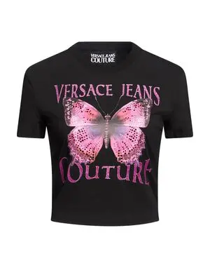 Versace Cotton & Elastane T-shirt With Butterfly Print