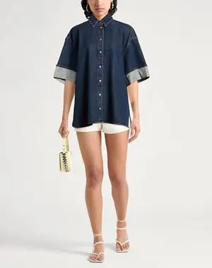 7 For All Mankind Cotton Elastane Denim Shirt