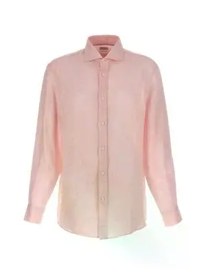 Brunello Cucinelli Button-down Linen Shirt - Pink
