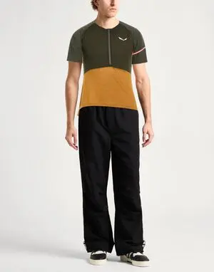SALEWA Athletic T-shirt In Lyocell, Virgin Wool, And Polyamide - Green