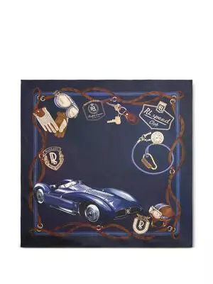 Ralph Lauren Purple Label Automobile-print Silk Scarf
