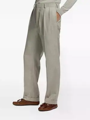 Ralph Lauren Purple Label Gregory Double-pleated Wool Trousers