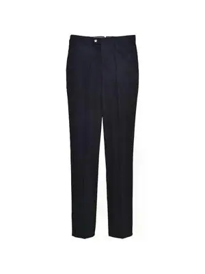 Brunello Cucinelli Tailored Trousers With Pressed Crease - Blue