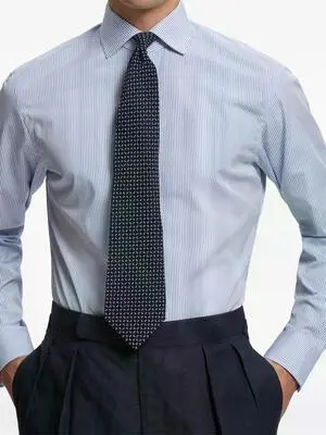 Ralph Lauren Purple Label Silk Geometric Print Neck Tie