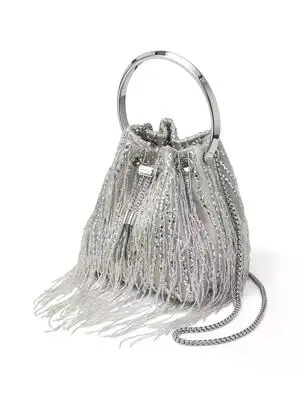 JIMMY CHOO Bon Bon Fringe Bucket Bag