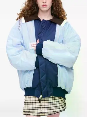 CHARLES JEFFREY Logo Embroidered Bomber Jacket