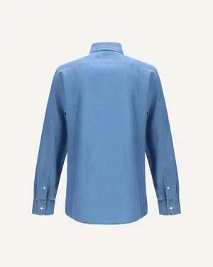Brunello Cucinelli Cotton Deni Shirt Ale