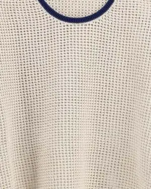Brunello Cucinelli Cotton Mesh Knit Top