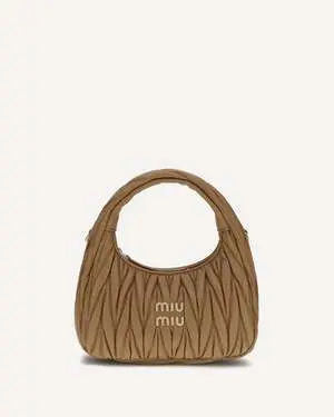 Miu Miu Wandler Hobo Handbag - Beige