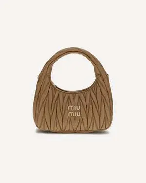 Miu Miu Wandler Hobo Handbag - Beige