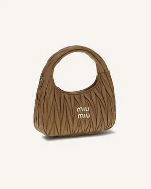 Miu Miu Wandler Hobo Handbag - Beige
