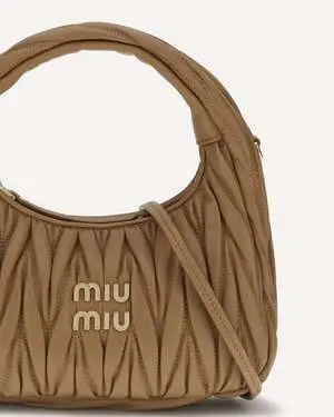 Miu Miu Wandler Hobo Handbag - Beige