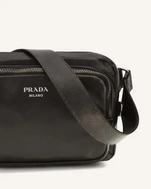Prada Shoulder Bag In Aged-effect Nappa Leather