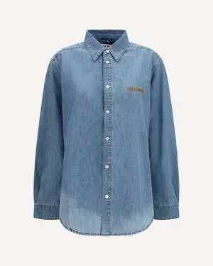 Miu Miu Chambray Shirt - Light Blue