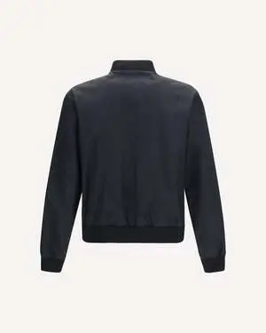 Gucci Reversible Zip Jacket In Silk Faille - Black