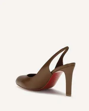 CHRISTIAN LOUBOUTIN Fannylove Slingback Pumps - Brown