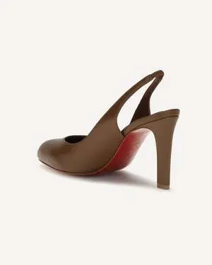CHRISTIAN LOUBOUTIN Fannylove Slingback Pumps - Brown