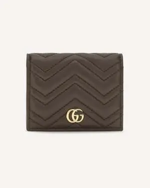 Gucci Small Gg Marmont Wallet - Brown