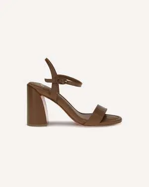 CHRISTIAN LOUBOUTIN Miss Jane Block Heel Sandals - Brown