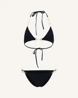 Gucci Stretch Jersey Bikini With Horsebit Detail - Black