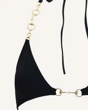 Gucci Stretch Jersey Bikini With Horsebit Detail