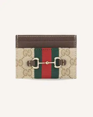 Gucci Web Horsebit Card Holder