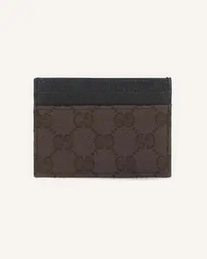 Gucci Gg Fabric Card Holder