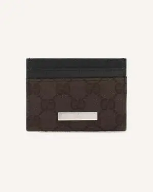 Gucci Gg Fabric Card Holder