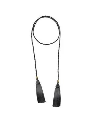 JENNIFER BEHR Gigi Tasseled Necklace - Black
