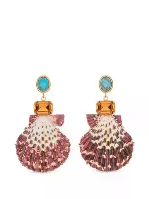 JENNIFER BEHR Meridian Shell Pendant Earrings