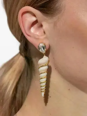 JENNIFER BEHR Zingaro Shell-pendant Earrings
