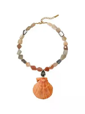 JENNIFER BEHR Syrena Shell-pendant Necklace - Neutrals